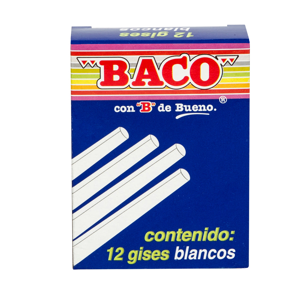 Gises Blancos | BACO | 12 piezas | A Un Clip