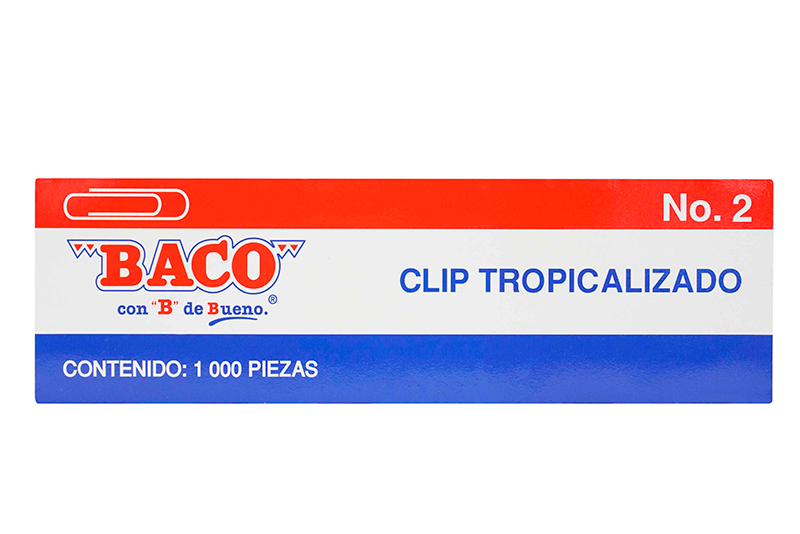 Clip | Tropicalizado - #2 | BACO | 10 cajas c/ 100 piezas c/u – A Un Clip