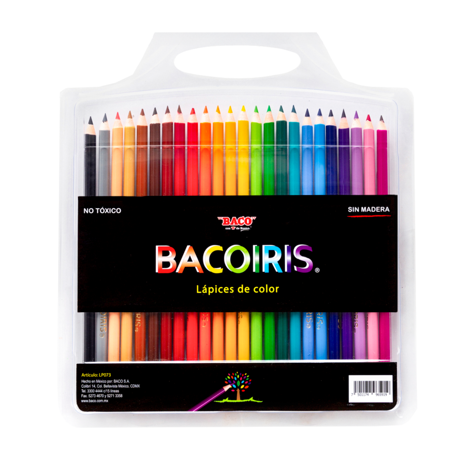 Lápices de Color | Bacoiris | BACO | Mayoreo | 40 estuches | 24 piezas ...