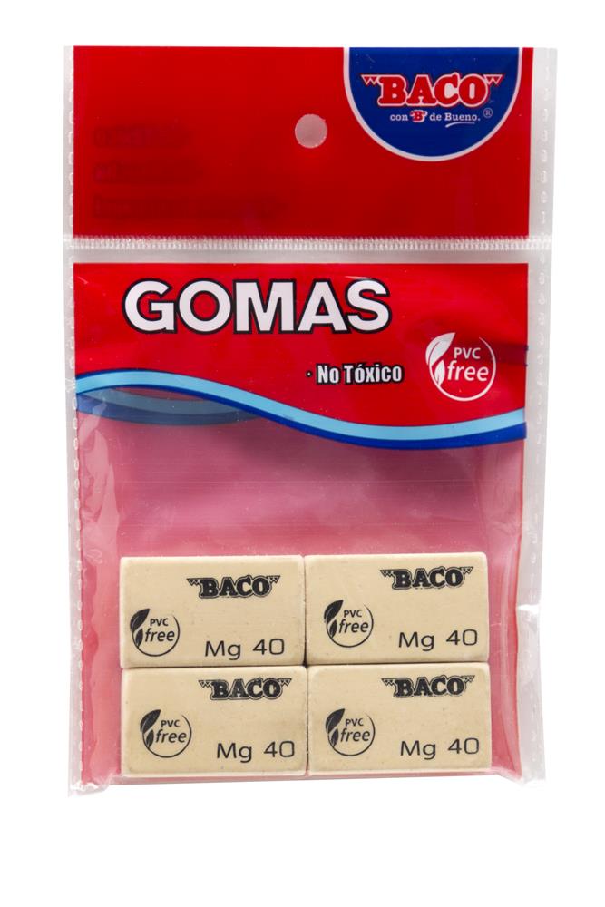 Goma de Migajón | BACO | 4 piezas | A Un Clip