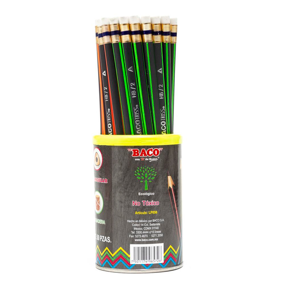 Lápiz Triangular | Triss | BACO | 50 piezas – A Un Clip